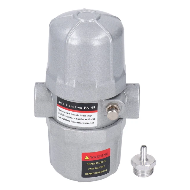 AUTO DRAIN TRAP Water Pneumatic Screw Air Compressor Storage Tank ...