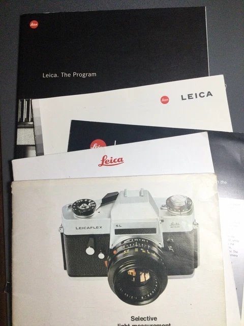 LEICA CAMERA BROCHURES/CATALOGUES, Leaflet, Bundle (various) £15.00 - PicClick UK