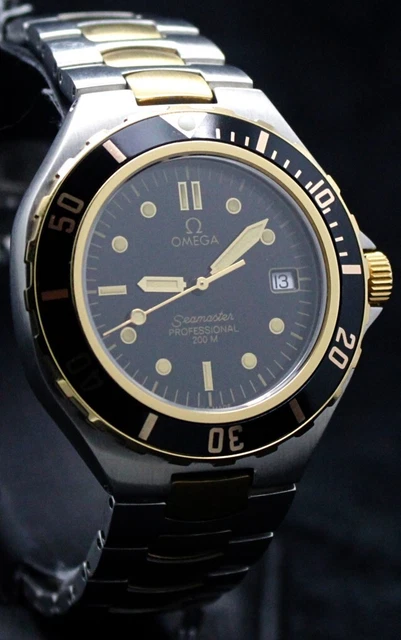 VINTAGE OMEGA SEAMASTER Professional 200m Pre Bond Two Tone Swiss ...