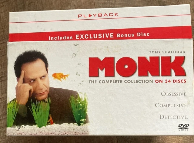 MONK COMPLETE SERIES 1-8 DVD Box Set £57.01 - PicClick UK