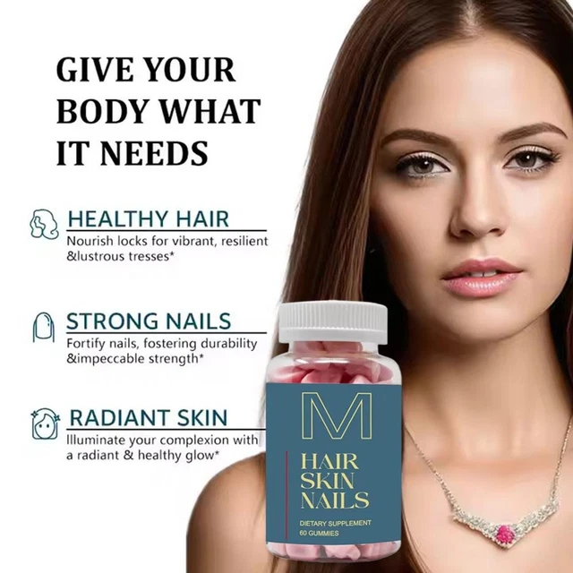 WEEM HAIR SKIN & Nails Gummies - Biotin Vitamins for Healthy Hair, Skin ...