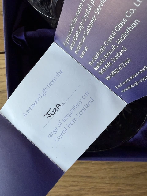 EDINBURGH CRYSTAL - JURA 6 x OLD FASHIONED CUT GLASS WHISKY GLASSES 8 ...