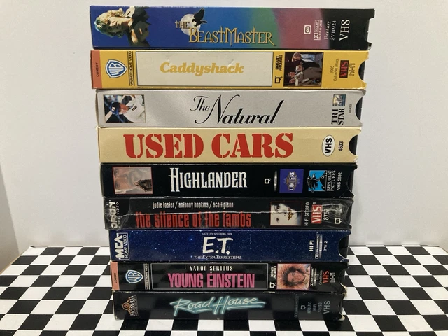 80’S-90’S VHS MOVIES Lot Of 9 (Silence of the Lambs, E.T., Highlander ...