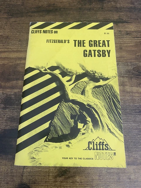 VINTAGE 1966 CLIFF Notes Fitzgerald’s The Great Gatsby Book Booklet ...