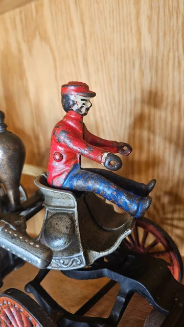 IDEAL MFG CAST Iron 2 Horse Drawn Fire Pumper Wagon $1,725.25 - PicClick CA