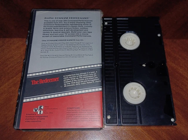 THE REDEEMER VCI VHS Rare 1st Release AKA Class Reunion Massacre 70s ...