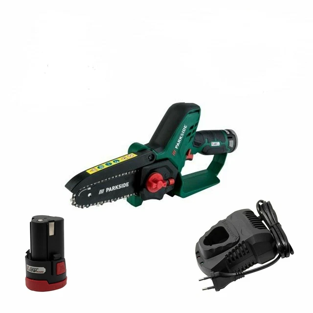 PARKSIDE X12V CORDLESS Woodcutter Mini Chainsaw 12-Volt with Battery ...