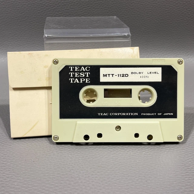 VINTAGE TEAC CASSETTE Test Tape MTT-112D Dolby Level 400MZ Japan $109. ...