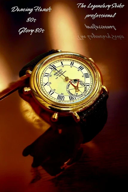 VINTAGE THE LEGENDARY Dancing Hands Seiko Professional Men's Watch ...