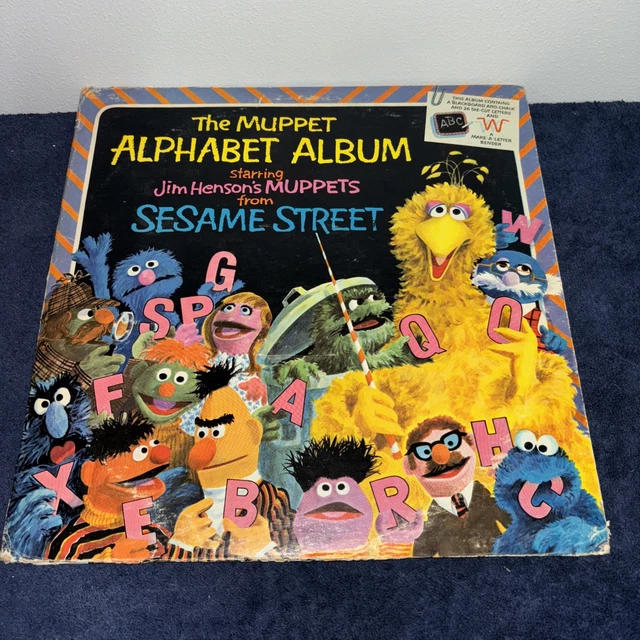 SESAME STREET THE Muppet Alphabet Album 1971 LP Children's Gatefold ...