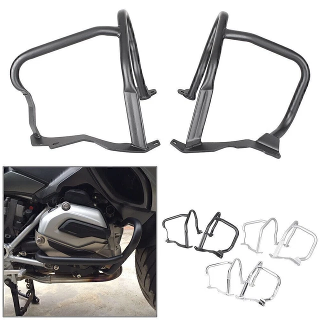 FRONT ENGINE GUARD Highway Crash Bar Black For BMW R1200RT 2014 - 2019 ...