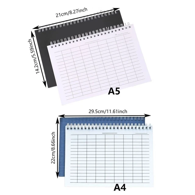 UNIVERSAL LINE PAGES Spiral Bound Notebook Financial Record Keeping $22 ...