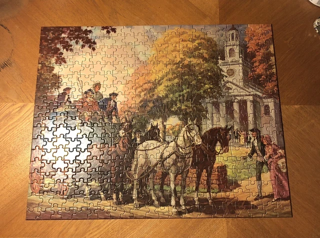 VINTAGE BUILT-RITE INTERLOCKING Picture Puzzle Complete Name ( HAPPY ...