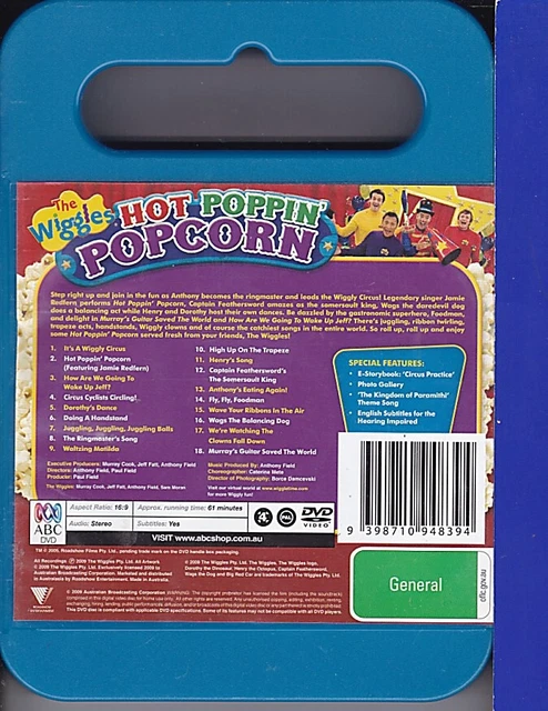 THE WIGGLES - Hot Poppin' Popcorn (DVD, 2004, Reg 4) + booklet : Leo ...