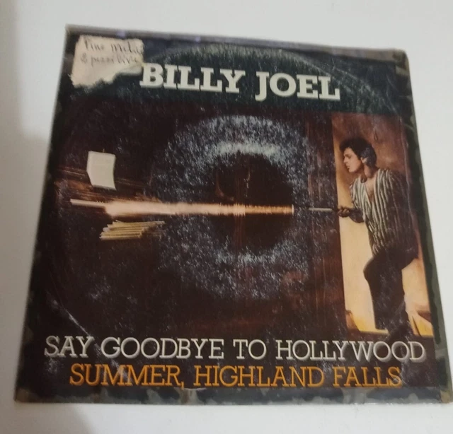 BILLY JOEL - Say Goodbye To Hollywood/Summer, Highland Falls Vinile 45 ...