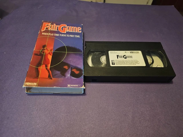 FAIR GAME VIDMARK Entertainment VHS Rated R Rare Thriller Movie ...