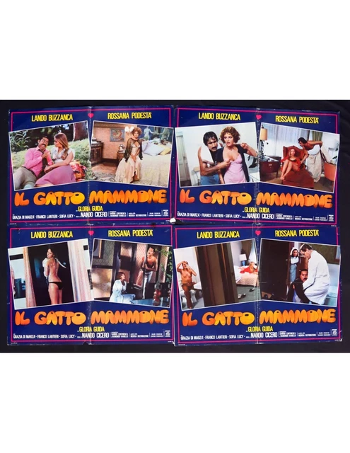 PHOTOBUSTES LE GATTO Mammone Gloria Guide Lando Buzzanca Podestà F279 ...
