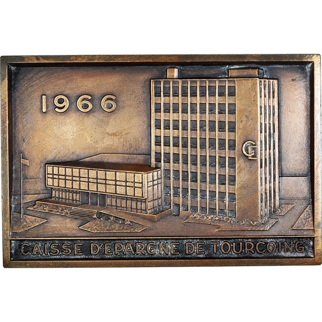 [#1152479] FRANCE, MÉDAILLE, Caisse d'Épargne de Tourcoing, Bank, 1966 ...