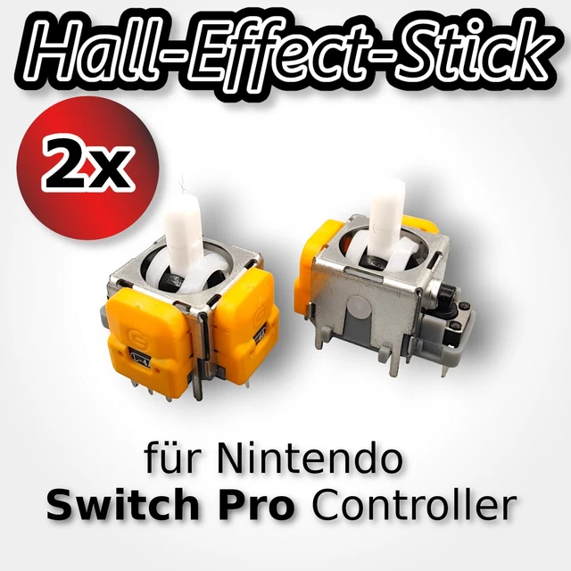 2X HALL EFFECT Stick für Switch Pro Controller - Magnet Effekt Drift ...