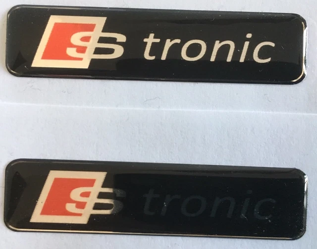 AUDI S TRONIC BADGES X2 Dashboard Boot Wings S3 S4 S5 RS3 RS4 A3 A4 A5 ...
