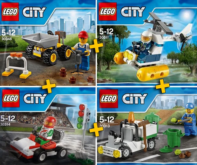 LEGO CITY / Police / Construction / Racing - Pack 4 Sets City ...