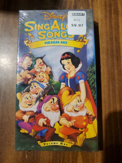 SEALED VINTAGE DISNEY Sing Along Songs VHS-Snow White-Heigh Ho New EUR ...