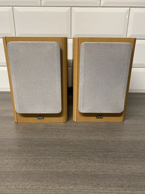 JVC BOOK SHELF Speakers SP-UXH33 10W 4 Ohm Light Wood Effect £22.95 ...