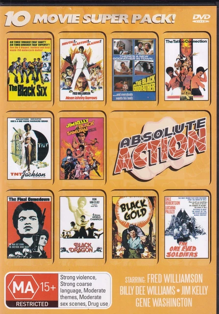 ABSOLUTE ACTION [10 Movie Super Pack] DVD All Zone SirH70 $9.95 ...