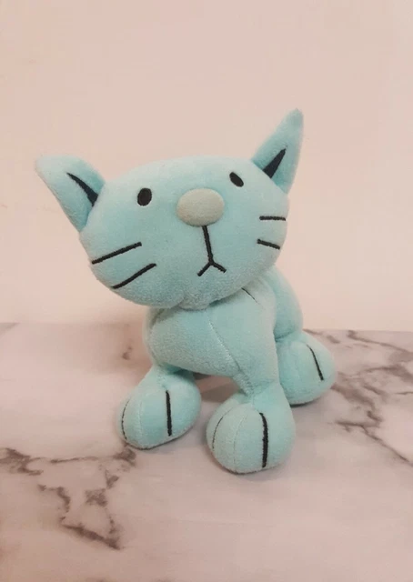 BOB THE BUILDER Pilchard 6" Tall Blue Cat Plush Soft Toy Teddy 2000 £5. ...
