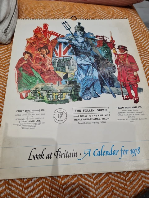 LOOK AT BRITAIN CALENDAR for 1978 Vgc £14.70 - PicClick UK
