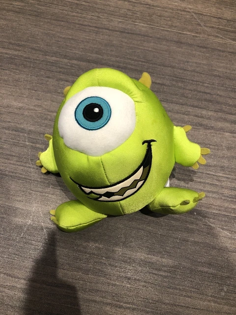 DISNEY PIXAR MONSTERS Inc. Mike Wazowski Plush 11" Mattel Green One Eye ...