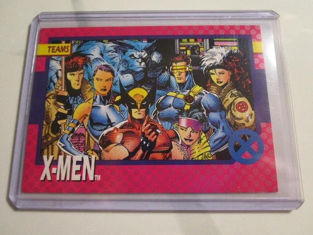 1992 CARTE X-MEN Marvel Teams #72 Wolverine Rogue Cyclops Bête Gambit ...