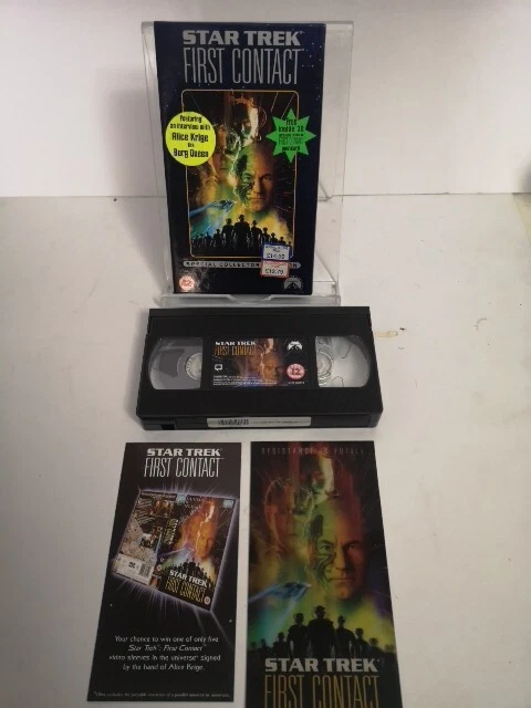 STAR TREK FIRST Contact (VHS 1997) Collectors Edition, Includes 3D ...