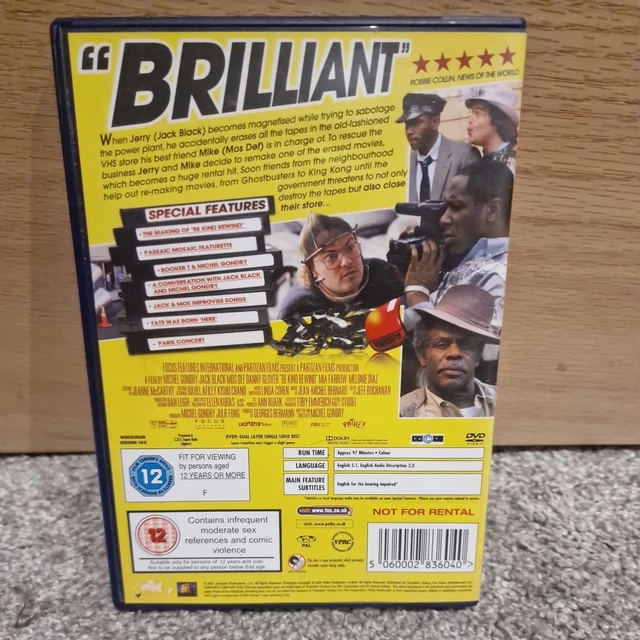 BE KIND REWIND - jack black, mos def DVD; Like new - Region 2 £4.99 ...