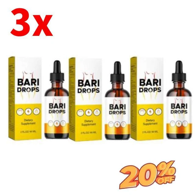 3X BARI DROPS For Weight Loss Extract Review, Bari Drop Lose Fat 、 NEW ...