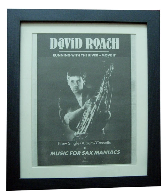 DAVID ROACH+RUNNING WITH River+Poster+Ad+Rare Original 1984+Framed ...