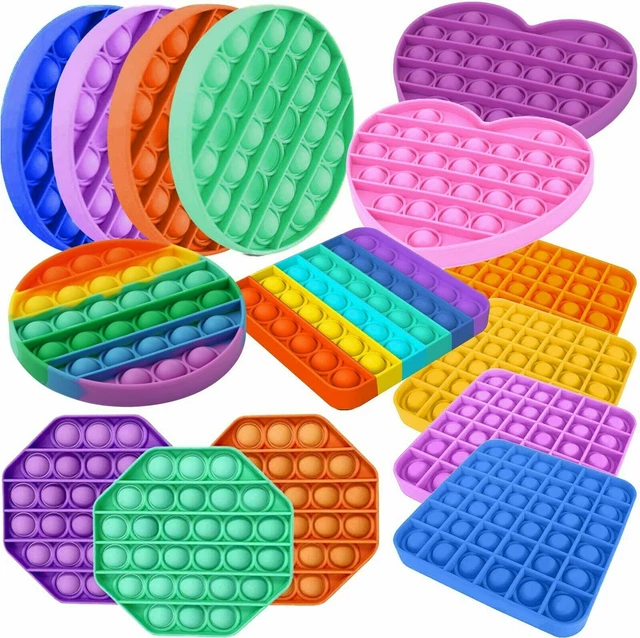 FIDGET TOY PUSH it Pop Bubble Sensory Kids Special Needs Autism Stress ...