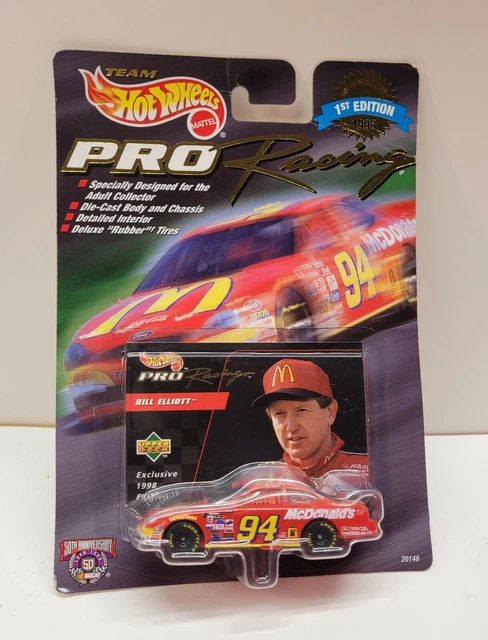 HOT WHEELS PRO Racing-NASCAR-Bill Elliott #94-1ST EDITION-50th Anniv ...