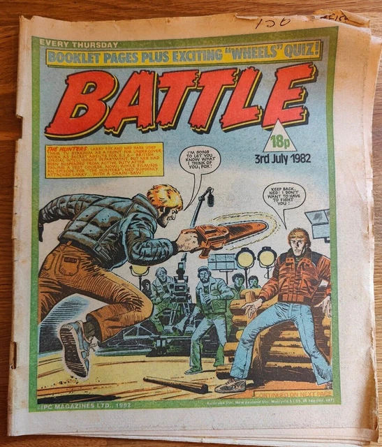 COMIC - VINTAGE Battle Action War Comic Dated 3rd July 1982 UK Reading ...