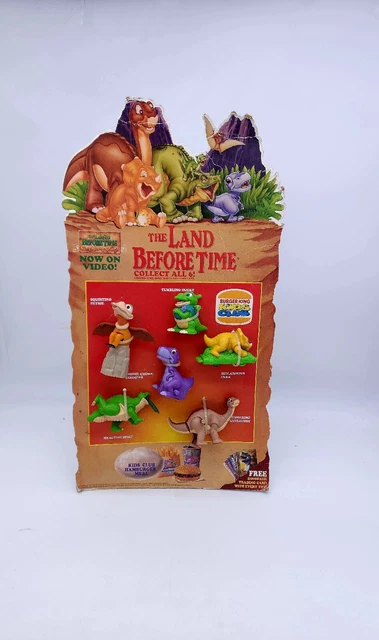 1997 THE LAND Before Time Burger King Kids Club Wind Up Toy Display EUR ...