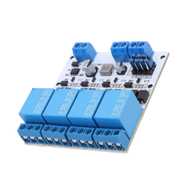 GPIO RELAY MODULE Adjustable Relay Module With Optocoupler PCB High Low ...