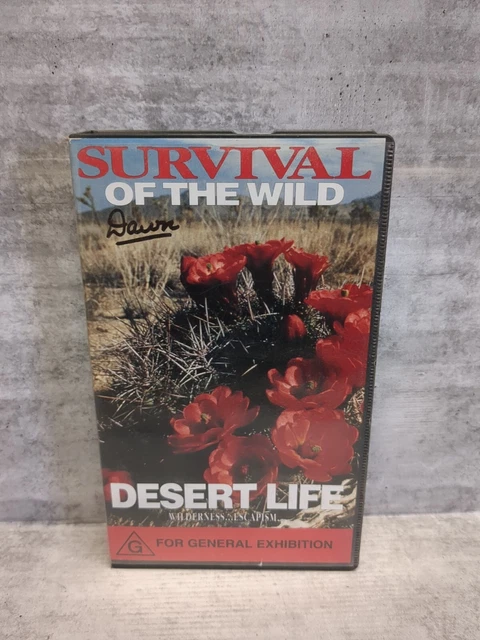 SURVIVAL OF THE Wild Desert Life VHS Movie Video Cassette Tape $21.50 ...