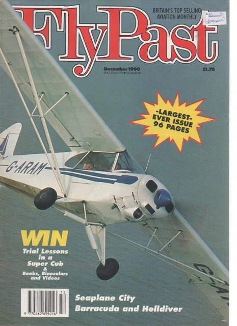FLY PAST MAGAZINE December 1990 Seaplane City Barracuda and Helldiver ...