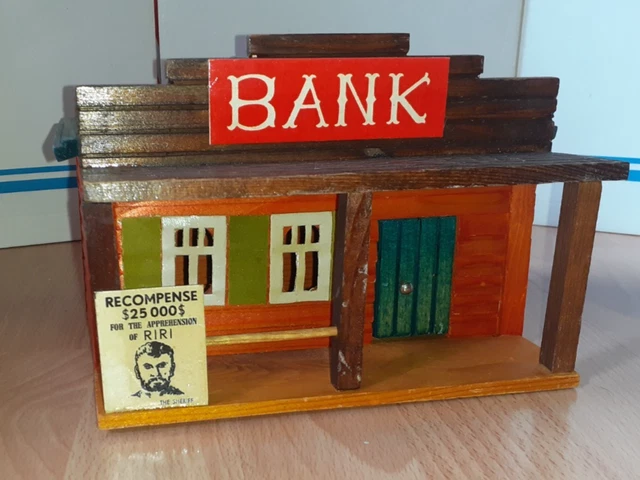 SISOVERO WESTERN FORT Haus Frühphase Bank DDR Indianer Cowboy Holz ...
