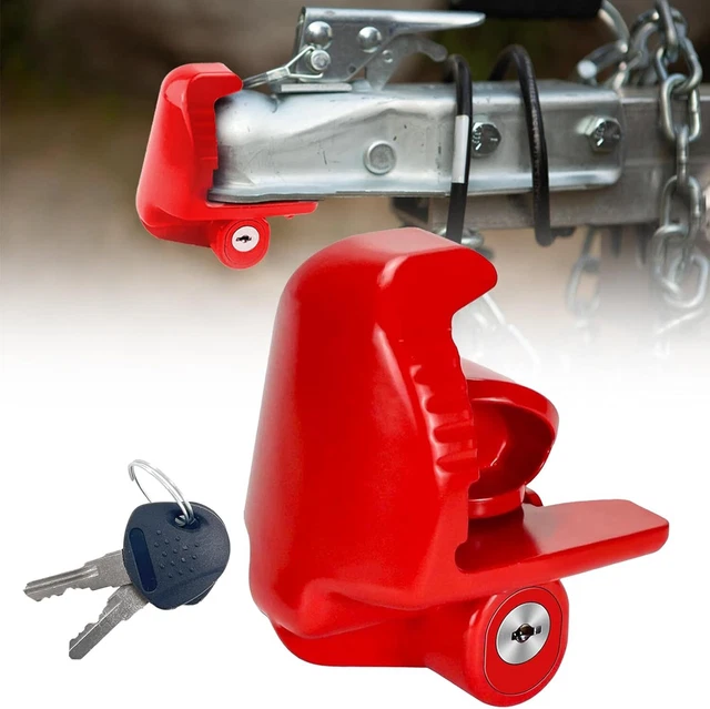 HIGH SECURITY HITCH Lock Caravan Trailer Hitch Coupling Tow Lock ...