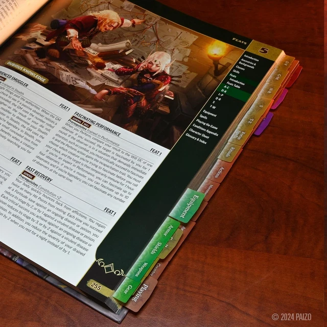 PATHFINDER BOOK TABS: Player Core Player Core Acrylic $32.89 - PicClick AU