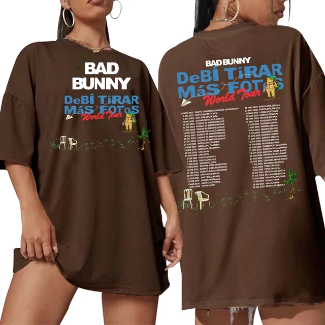BAD BUNNY DTMF Tour 2026 Shirt Graphic Oversized Fan Gift T Shirt £29. ...