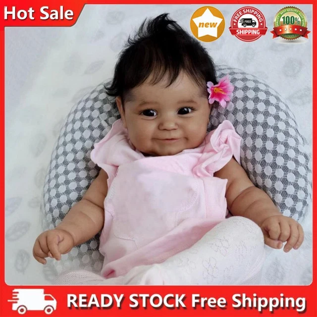 19INCH BABY DOLL Visible Veins Realistic Newborn Baby Dolls Awake For ...