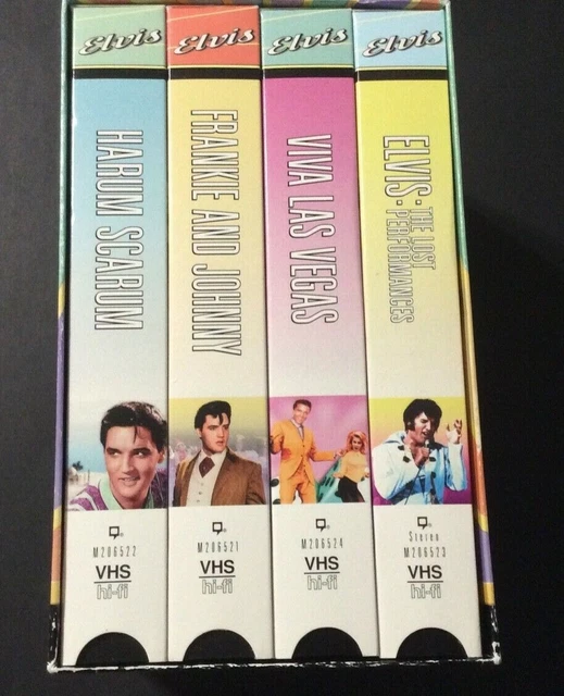 ELVIS PRESLEY COMMEMORATIVE Collection VHS Tapes / Movies - 4 Movies ...