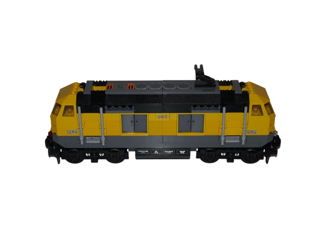 LEGO® TRAIN RC chemin de fer voie ferrée 7939 Diesel locomotive de fret ...